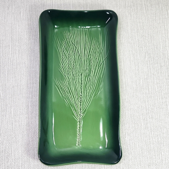 Kay Wayne | Dining | Kay Wayne Vintage Studio Pottery Green Pine Needle ...